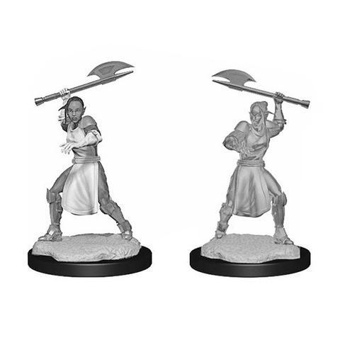 Critical Role Unpainted Miniatures: Half Elf Echo Knight and Echo Female