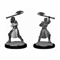 Critical Role Unpainted Miniatures: Half Elf Echo Knight and Echo Female