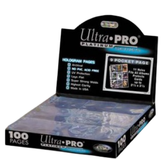 Ultra Pro 9-Pocket Platinum Page for Standard Size Cards (11-Holes)