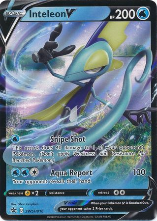 Inteleon V SWSH016 - Pokemon Single Promotional Card