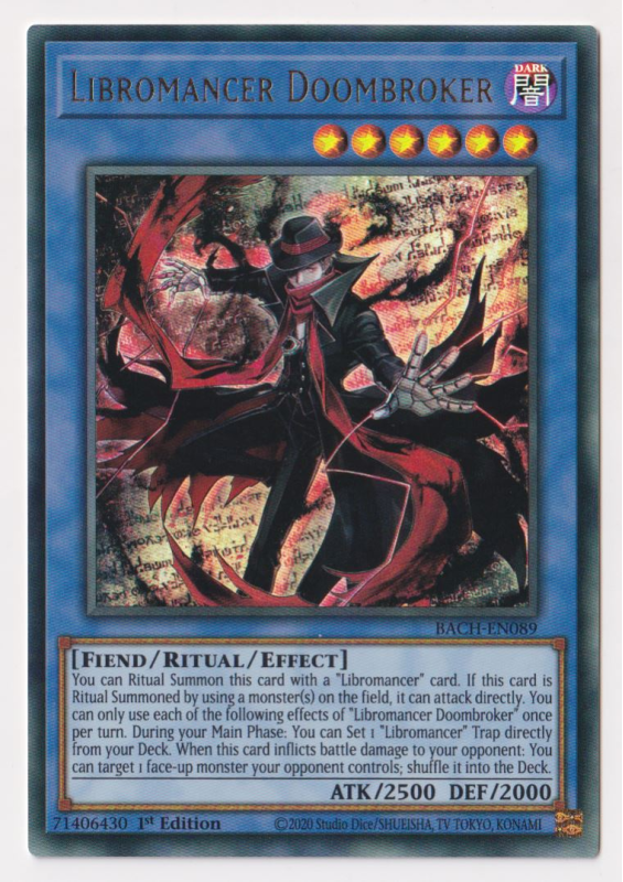 Libromancer Doombroker (Ultra Rare) : BACH-EN089 - Yu-Gi-Oh! Single Card