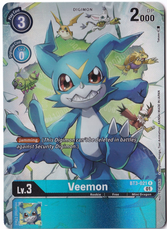 Veemon (1-Year Anniversary Promo Pack) : BT3-021 DOUBLE DIAMOND ...