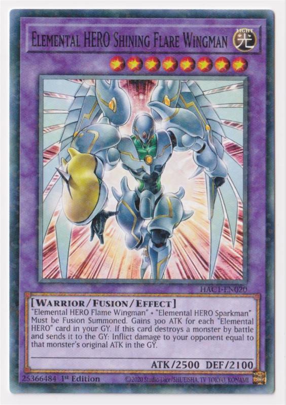Elemental Hero Shining Flare Wingman Duel Terminal Normal Parallel