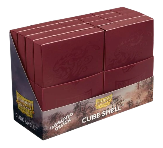 Dragon Shield Cube Shell -Blood Red (Pack of 8)