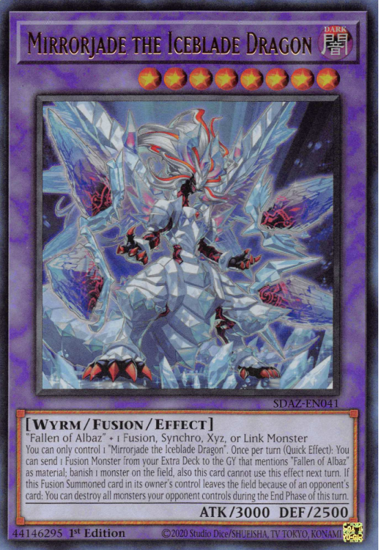 Mirrorjade the Iceblade Dragon (Ultra Rare) : SDAZ-EN041 - Yu-Gi-Oh! Single Card