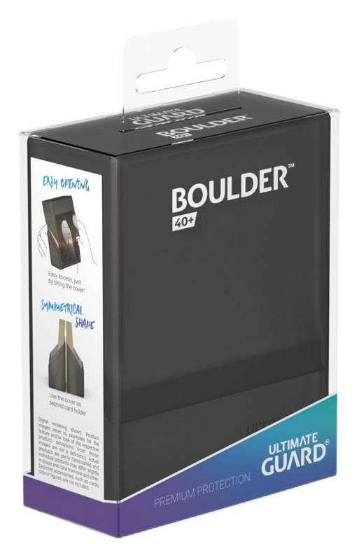Ultimate Guard Boulder Deck Case 40+ Standard Size Onyx
