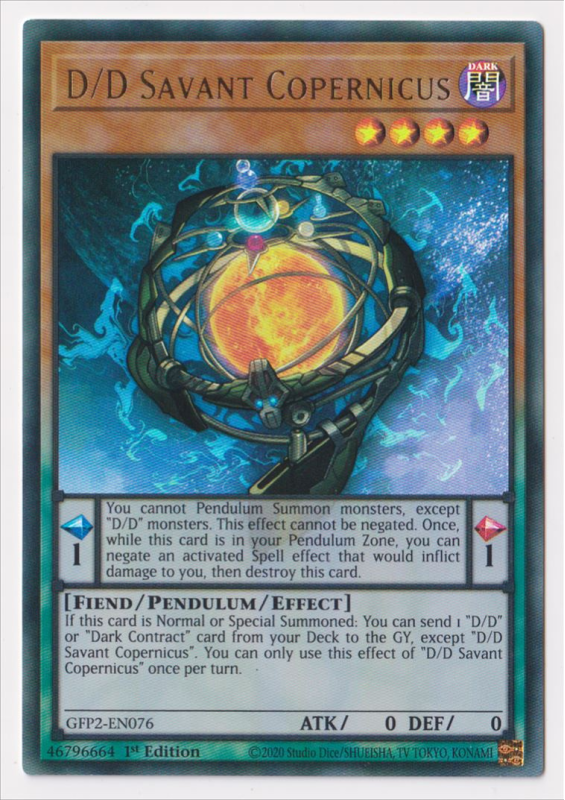 D/D Savant Copernicus (Ultra Rare) : GFP2-EN076 - Yu-Gi-Oh! Single Card