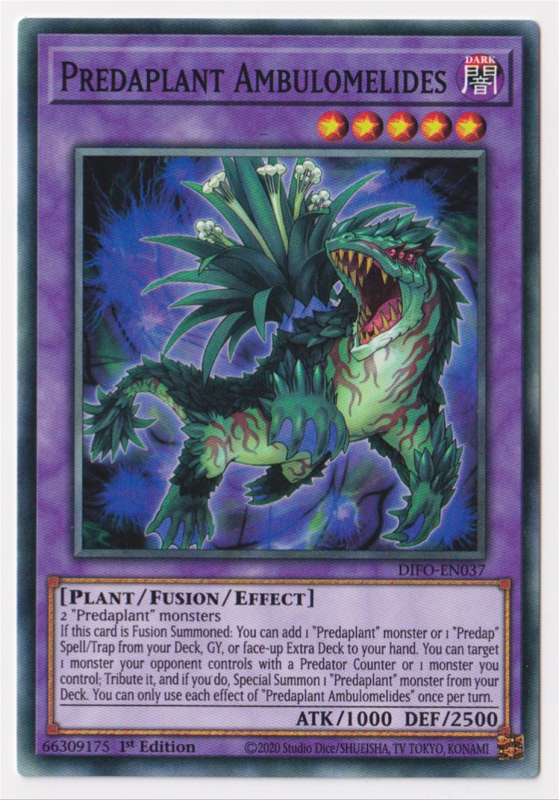 Predaplant Ambulomelides Common Difo En037 Yu Gi Oh Single Card