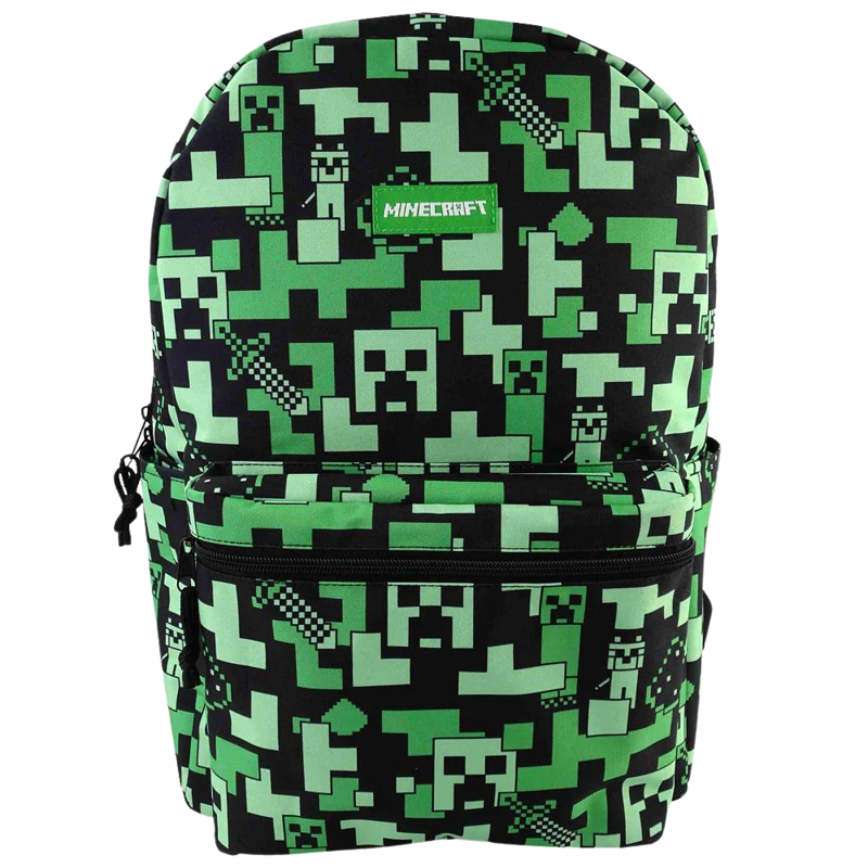 Minecraft Creeper Kids Back to School Backpack