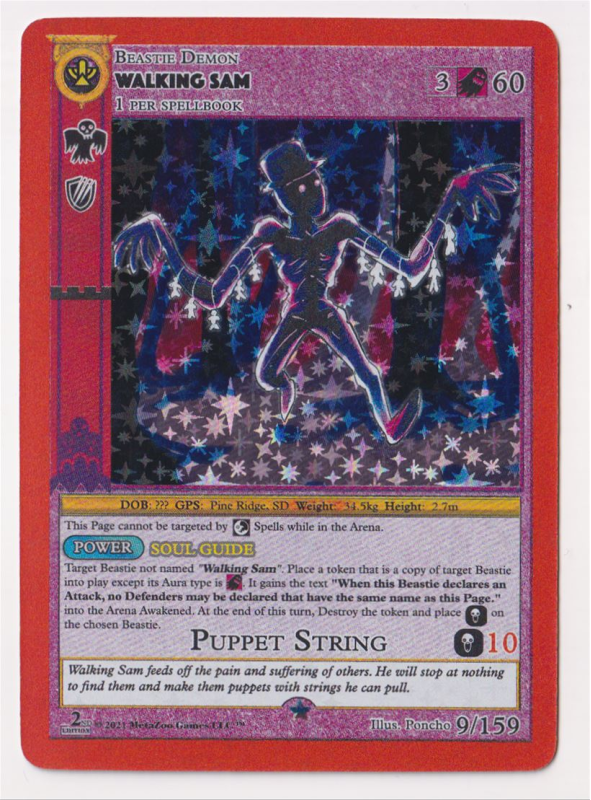 Walking Sam (HOLO) : CRYPTID NATION 2ND EDITION 09/159 - MetaZoo Single ...