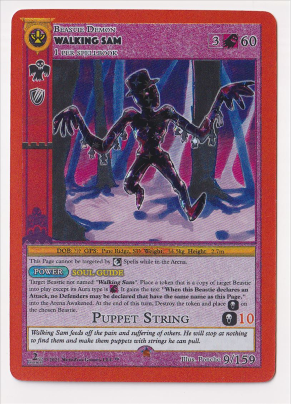 Walking Sam (REVERSE HOLO) : CRYPTID NATION 2ND EDITION 09/159 ...