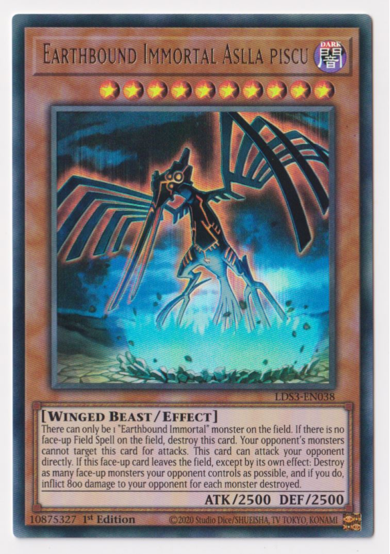 Earthbound Immortal Aslla piscu (Ultra Rare) : LDS3-EN038 - Yu-Gi-Oh ...