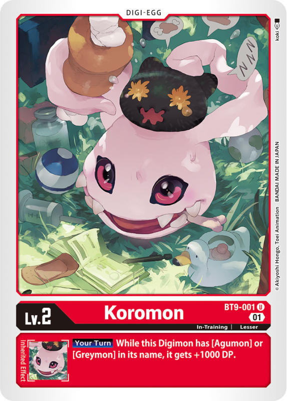 Koromon : BT9-001 X RECORD - Digimon Card Game Single Card