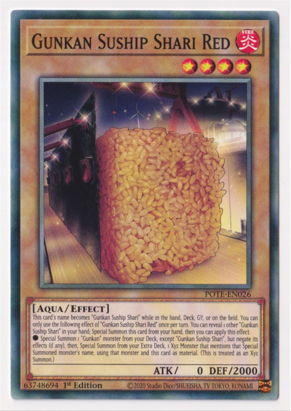Gunkan Suship Shari Red Common Pote En026 Yu Gi Oh Single Card