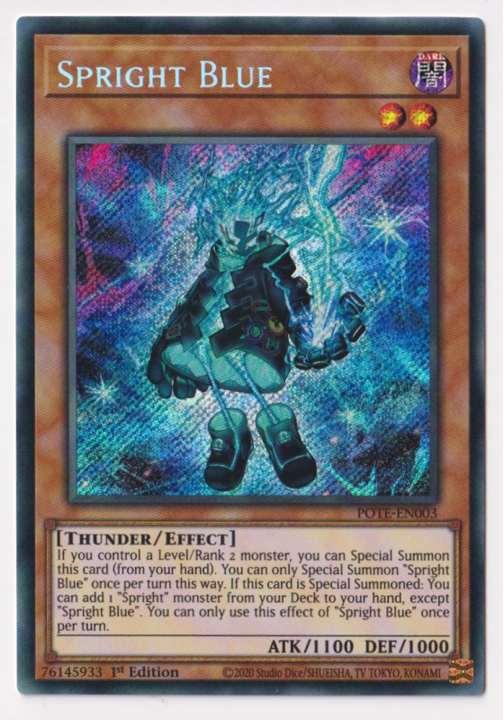 Spright Blue (Secret Rare) : POTE-EN003 - Yu-Gi-Oh! Single Card