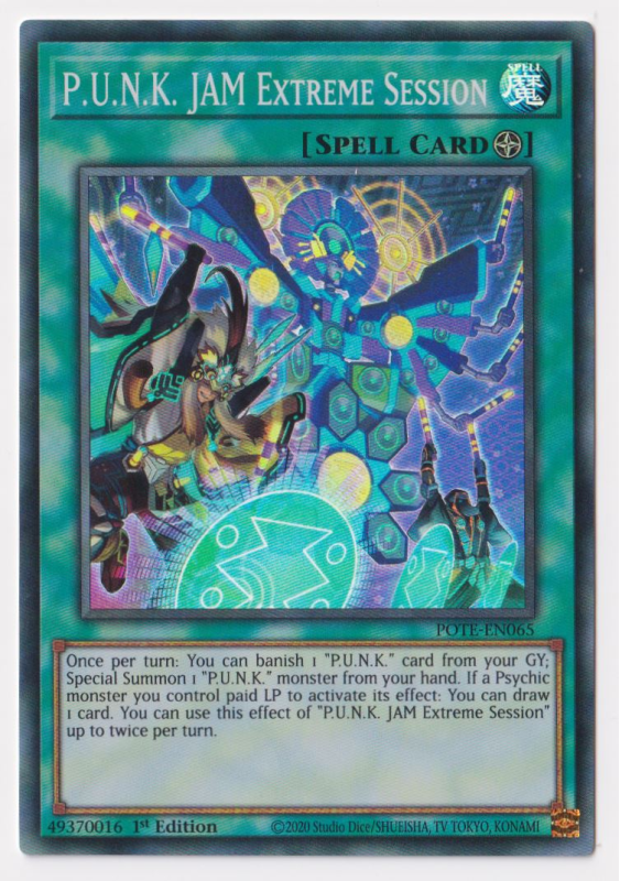 P.U.N.K. JAM Extreme Session (Super Rare) : POTE-EN065 - Yu-Gi-Oh ...