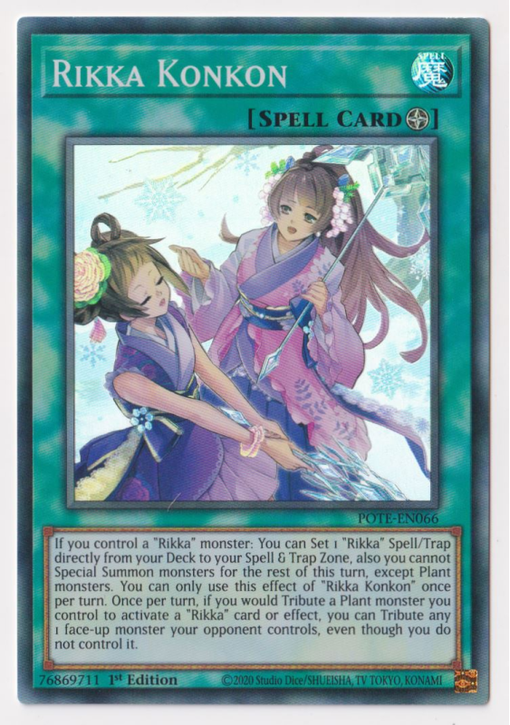 Rikka Konkon (Super Rare) : POTE-EN066 - Yu-Gi-Oh! Single Card