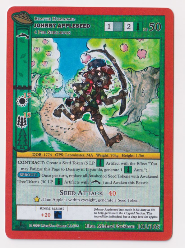 Johnny Appleseed (REVERSE HOLO) : UFO (1ST EDITION) 101/165 - MetaZoo ...