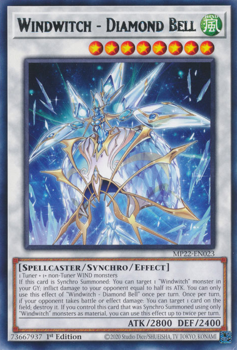 Windwitch - Diamond Bell (Rare) : MP22-EN023 - Yu-Gi-Oh! Single Card