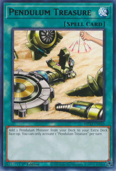 Pendulum Treasure (Rare) : MP22-EN165 - Yu-Gi-Oh! Single Card