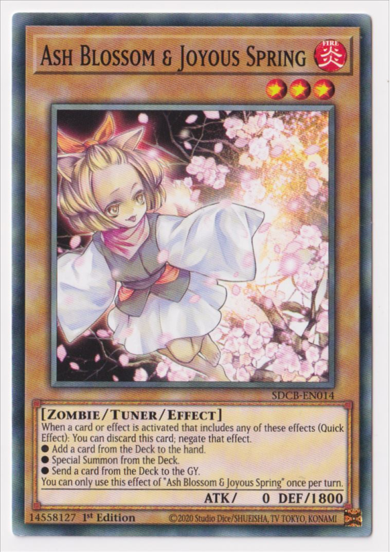 Ash Blossom And Joyous Spring Common Sdcb En014 Yu Gi Oh Single Card