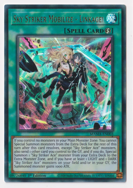 Sky Striker Mobilize - Linkage! (Ultra Rare) : MAMA-EN003 - Yu-Gi-Oh ...