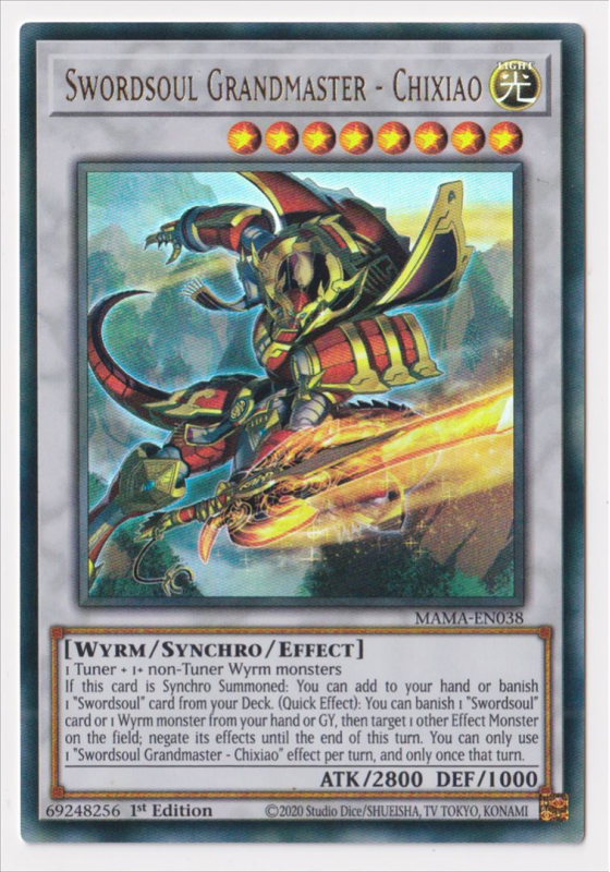 Swordsoul Grandmaster - Chixiao (Ultra Rare) : MAMA-EN038 - Yu-Gi-Oh ...