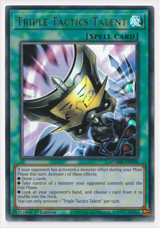Triple Tactics Talent (Ultra Rare) : MAMA-EN090 - Yu-Gi-Oh! Single Card