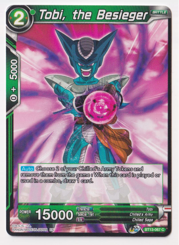 Tobi, the Besieger (FOIL) : BT13-067 SUPREME RIVALRY - DragonBall Super ...