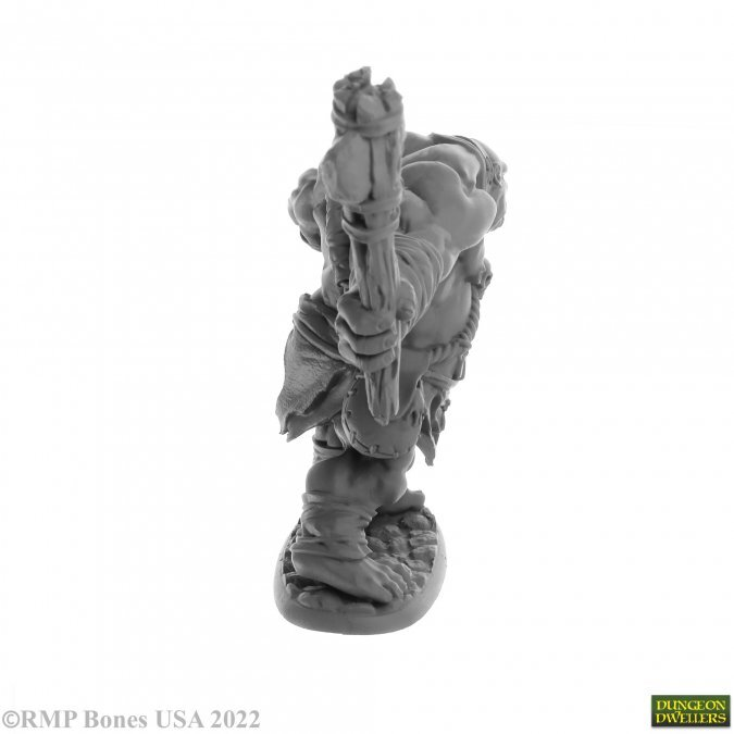 Reaper Miniatures (7062) Bones USA Dungeon Dwellers : Ogre Clubber