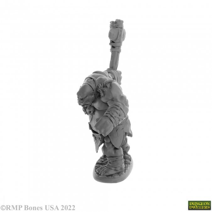 Reaper Miniatures (7062) Bones USA Dungeon Dwellers : Ogre Clubber