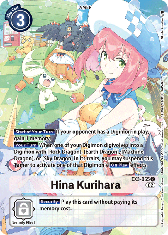 Hina Kurihara (ALTERNATE ART) : EX03-065 DRACONIC ROAR - Digimon Card ...