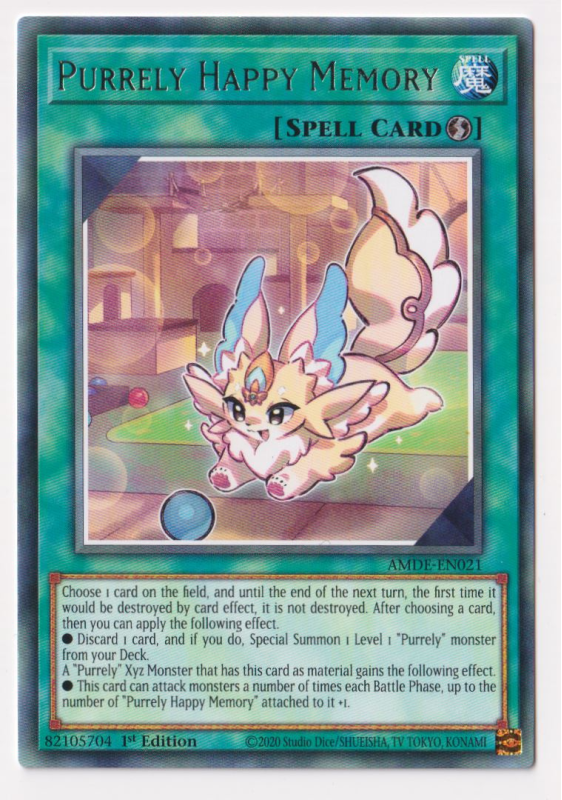 Purrely Happy Memory (Rare) : AMDE-EN021 - Yu-Gi-Oh! Single Card