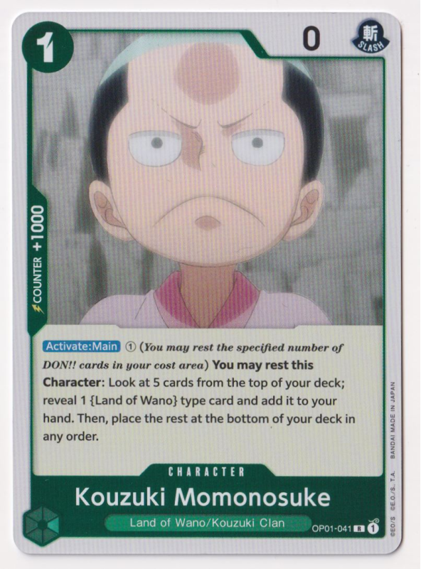Kouzuki Momonosuke : OP01-041 ROMANCE DAWN - One Piece Single Card