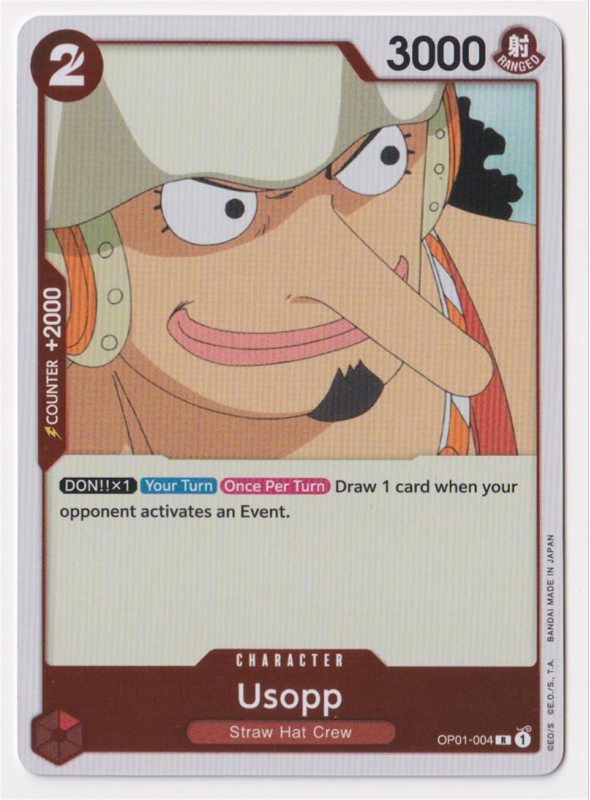 Usopp : OP01-004 ROMANCE DAWN - One Piece Single Card