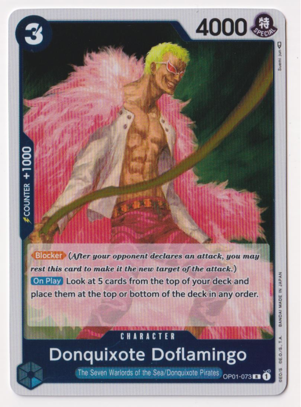 Donquixote Doflamingo : OP01-073 ROMANCE DAWN - One Piece Single Card