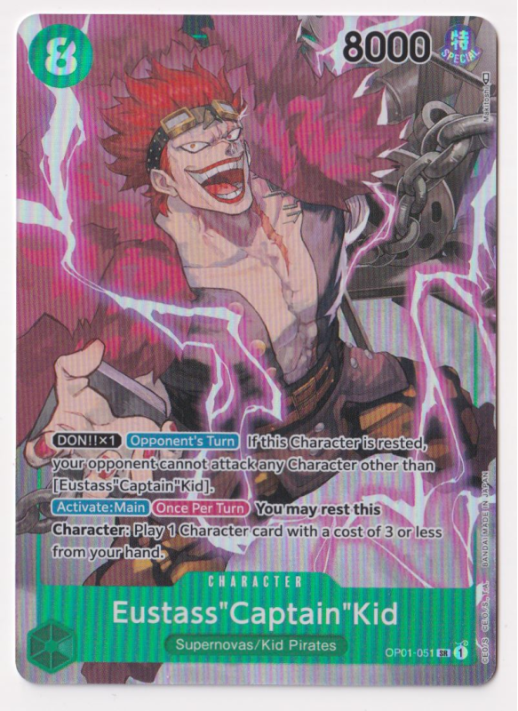Eustass"Captain"Kid (PARALLEL) : OP01-051 ROMANCE DAWN - One Piece Single Card