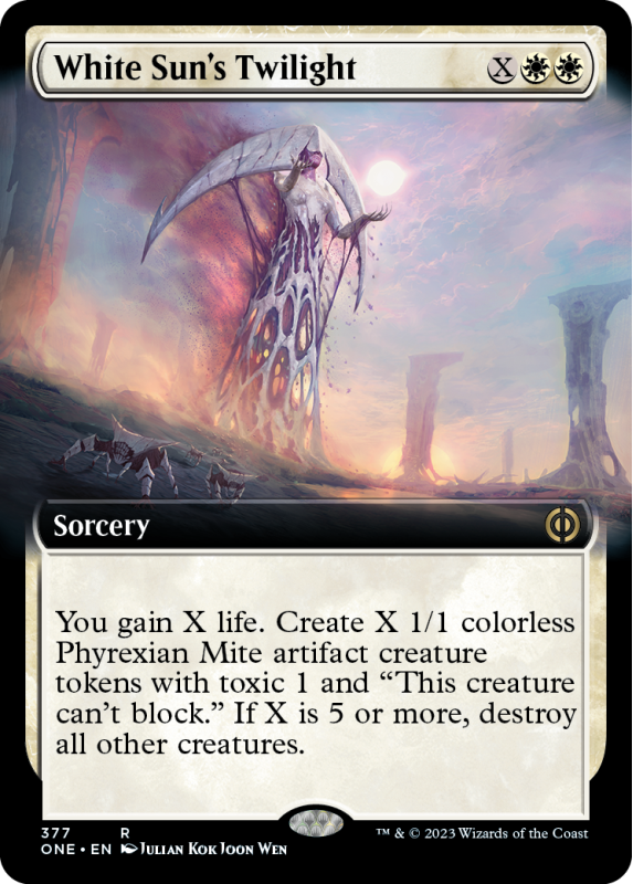 White Sun's Twilight (EXTENDED) (FOIL): 377 Phyrexia: All Will Be One ...