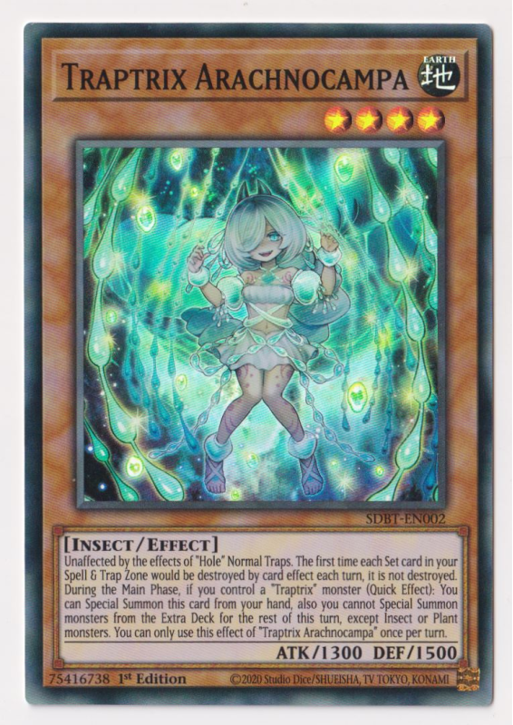 Traptrix Arachnocampa (Super Rare) : SDBT-EN002 - Yu-Gi-Oh! Single Card