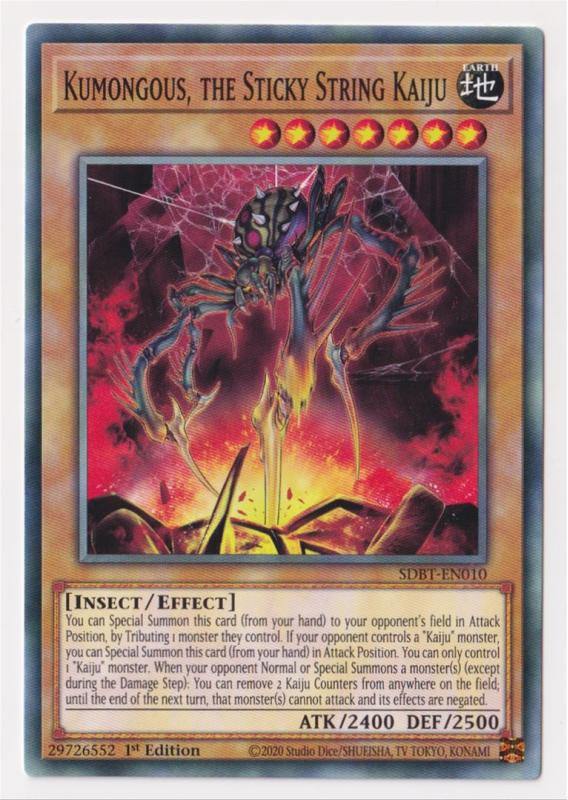 Kumongous The Sticky String Kaiju Common Sdtt En010 Yu Gi Oh
