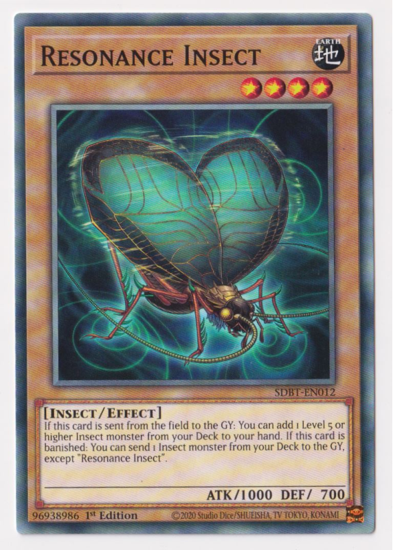 Resonance Insect Common Sdtt En012 Yu Gi Oh Single Card