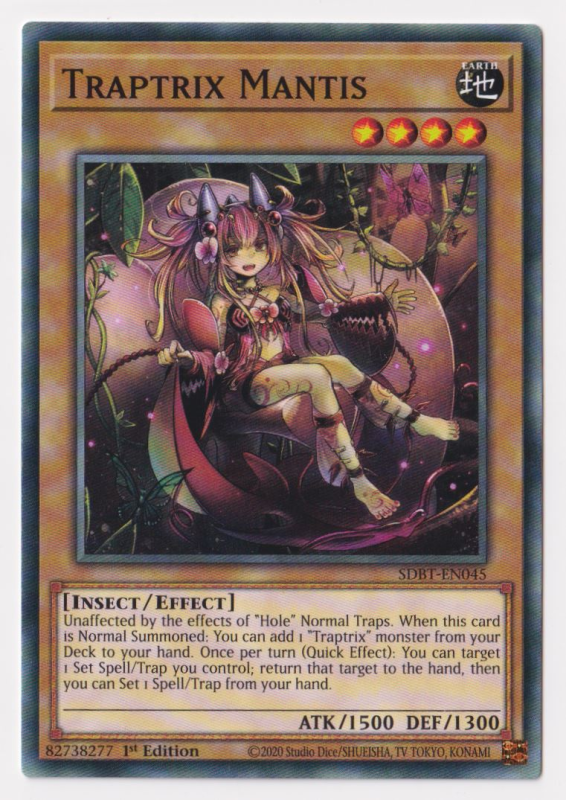 Traptrix Mantis Common Sdbt En045 Yu Gi Oh Single Card