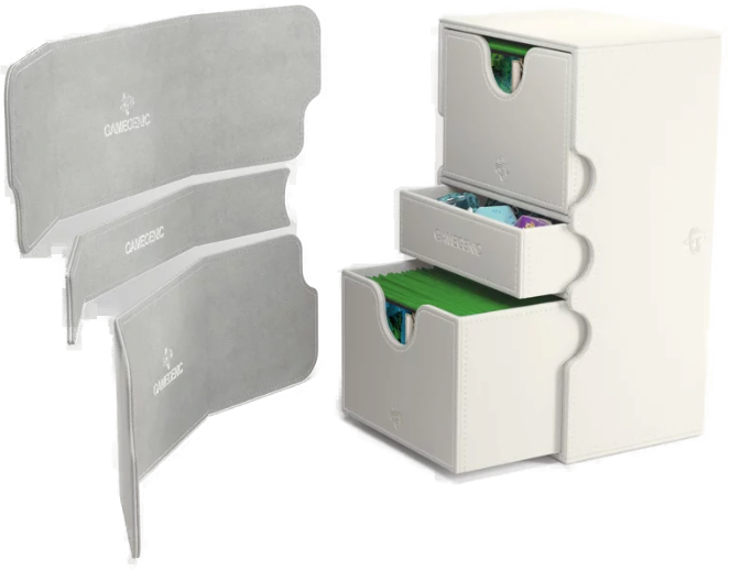 Gamegenic Stronghold 200+ Convertible White Deck Box
