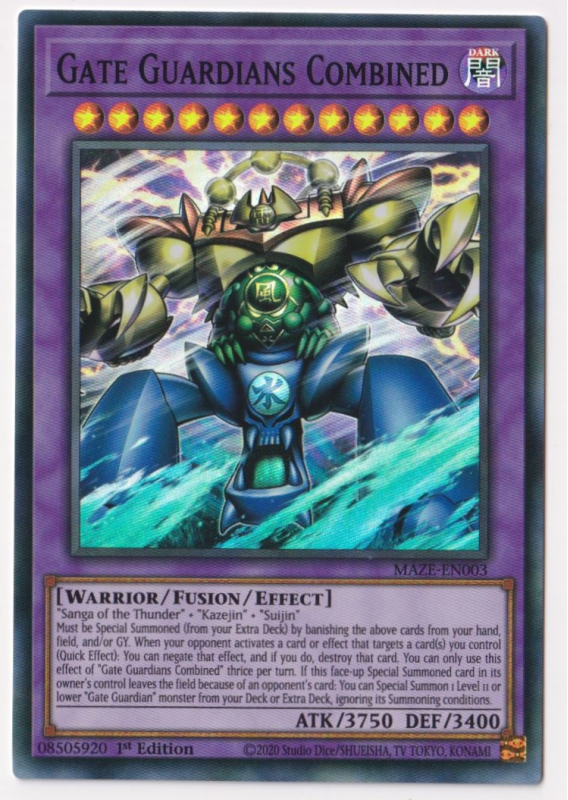 Gate Guardians Combined (Super Rare) : MAZE-EN003 - Yu-Gi-Oh! Single Card