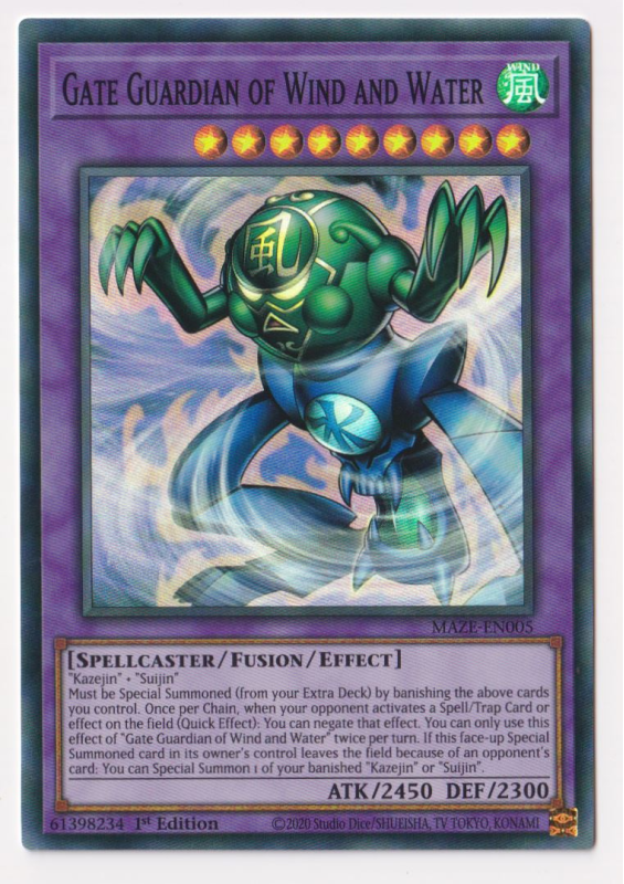 Gate Guardian of Wind and Water (Super Rare) : MAZE-EN005 - Yu-Gi-Oh ...