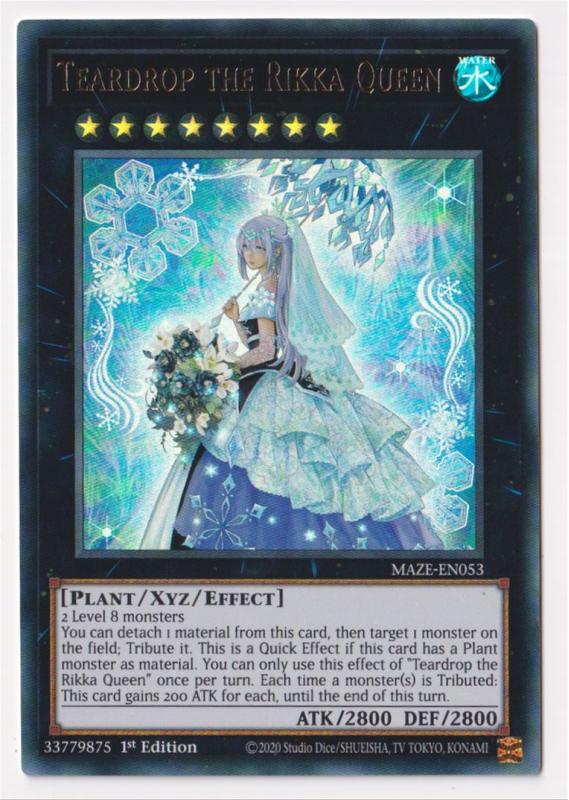 Teardrop the Rikka Queen (Ultra Rare) : MAZE-EN053a - Yu-Gi-Oh! Single Card