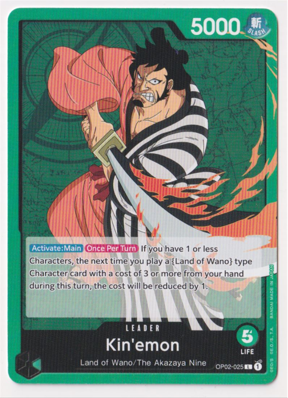 Kin'emon : OP02-025 PARAMOUNT WAR - One Piece Single Card