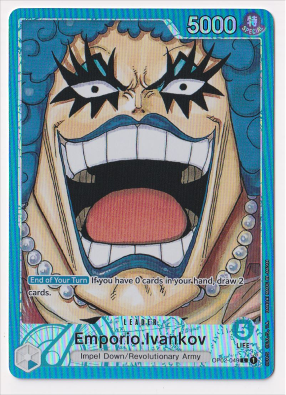 Emporio.Ivankov (ALTERNATE ART) : OP02-049 PARAMOUNT WAR - One Piece ...