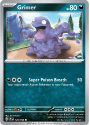 Grimer : SCARLET AND VIOLET - BASE SET 126/198 - Pokemon Single Card