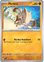 Mankey : SCARLET AND VIOLET - BASE SET 107/198 - Pokemon Single Card